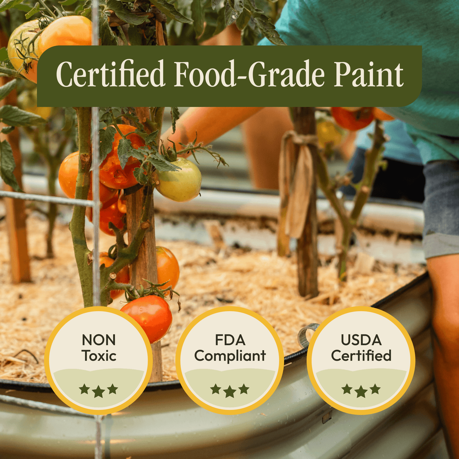 17" Tall 6 In 1 "No Tools Needed" Metal Raised Garden Bed Kit - Gro ...