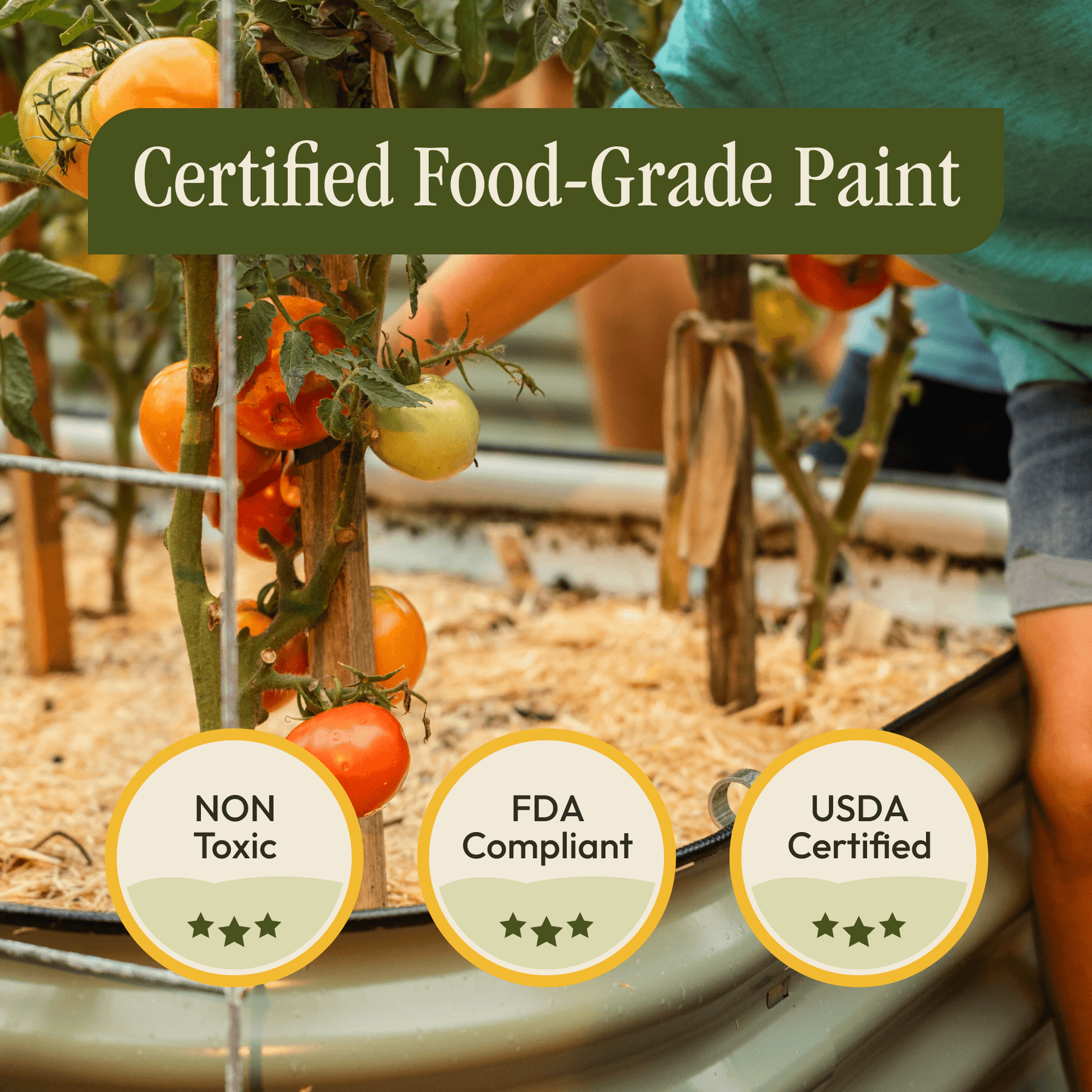 17" Tall 6 In 1 "No Tools Needed" Metal Raised Garden Bed Kit - Gro ...