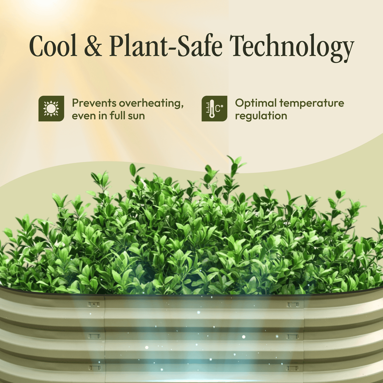 17" Tall 6 In 1 "No Tools Needed" Metal Raised Garden Bed Kit - Gro ...